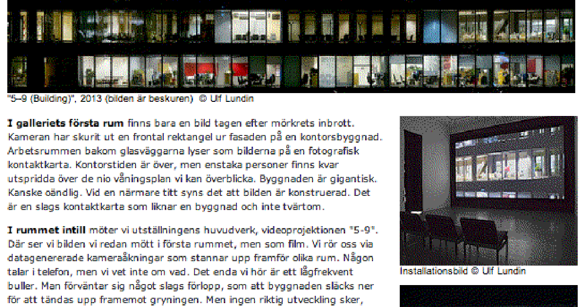 Press | Galleri Magnus Karlsson