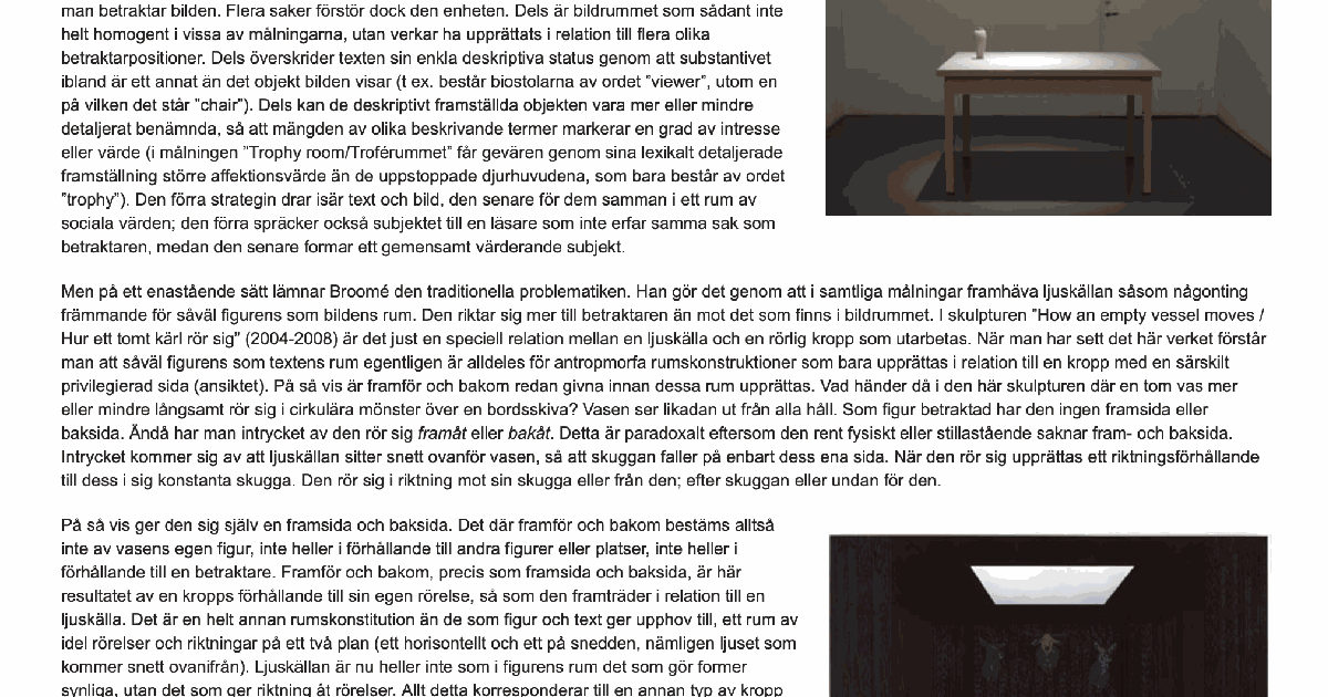 Thomas Broomé | 556 Hertz | 12 November - 20 December 2008 | Galleri ...