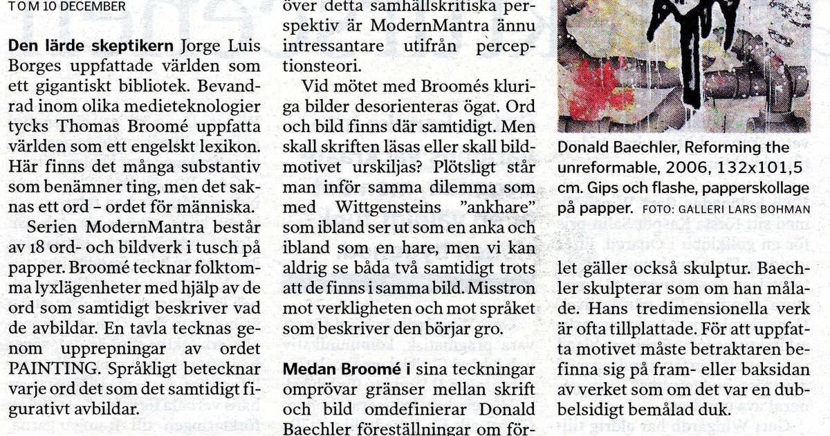 Thomas Broomé | Low_Res/Hi_Res | 9 November - 17 December 2006 ...