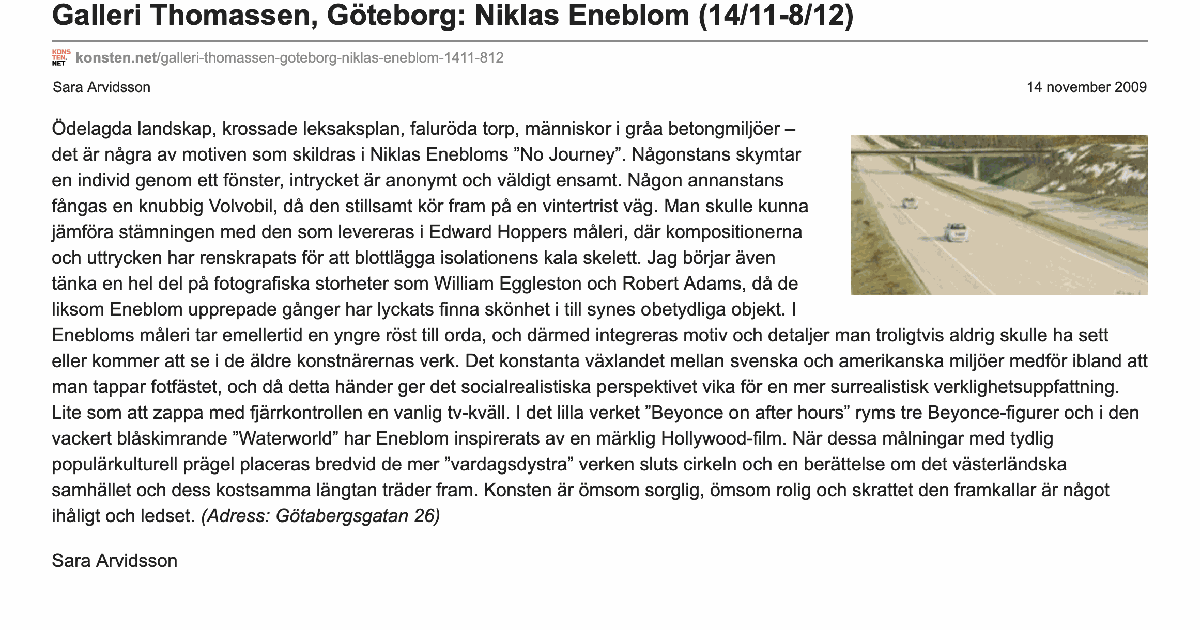 Press | Galleri Magnus Karlsson